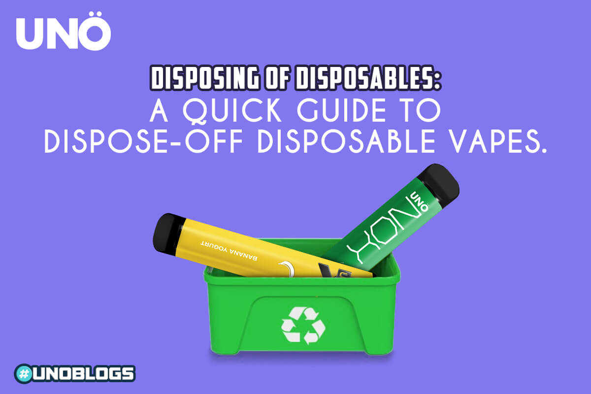 Disposing of Disposables: A Quick Guide to Disposable Vapes