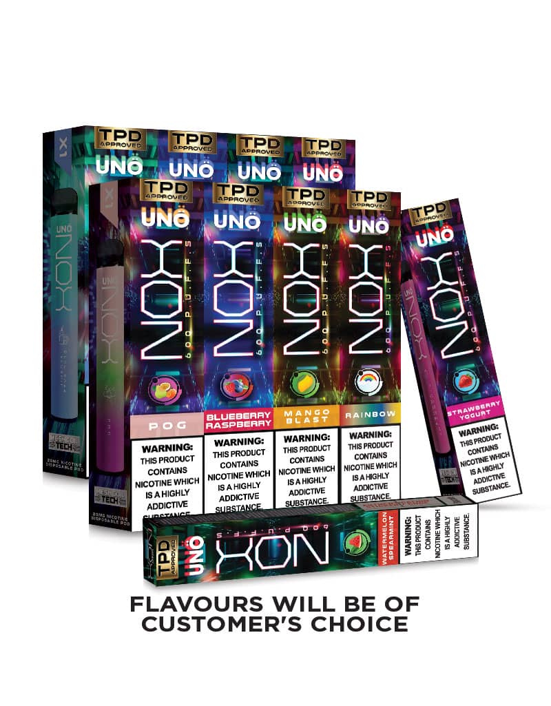 Buy UNO NOX Box of 10 Disposable Vapes - Vape UNO UK