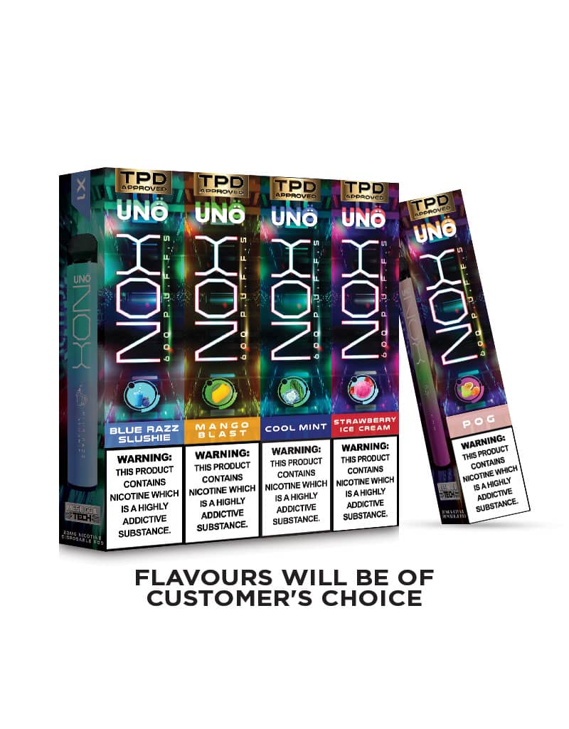 Buy UNO NOX Disposable Vape Pack of 5 - Vape UNO UK